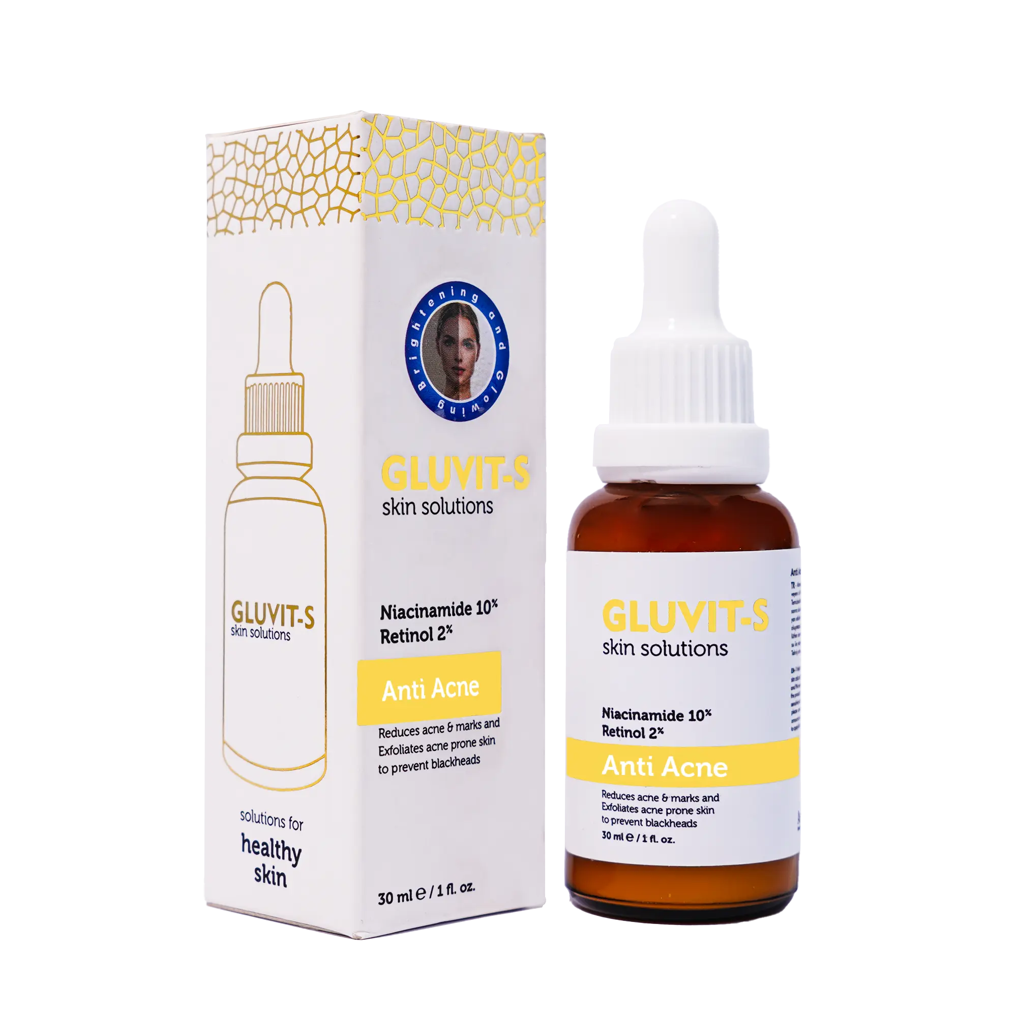 Gluvit-S Anti-Acne Serum: Fight Pimples & Get Glowing Skin – Asraderm