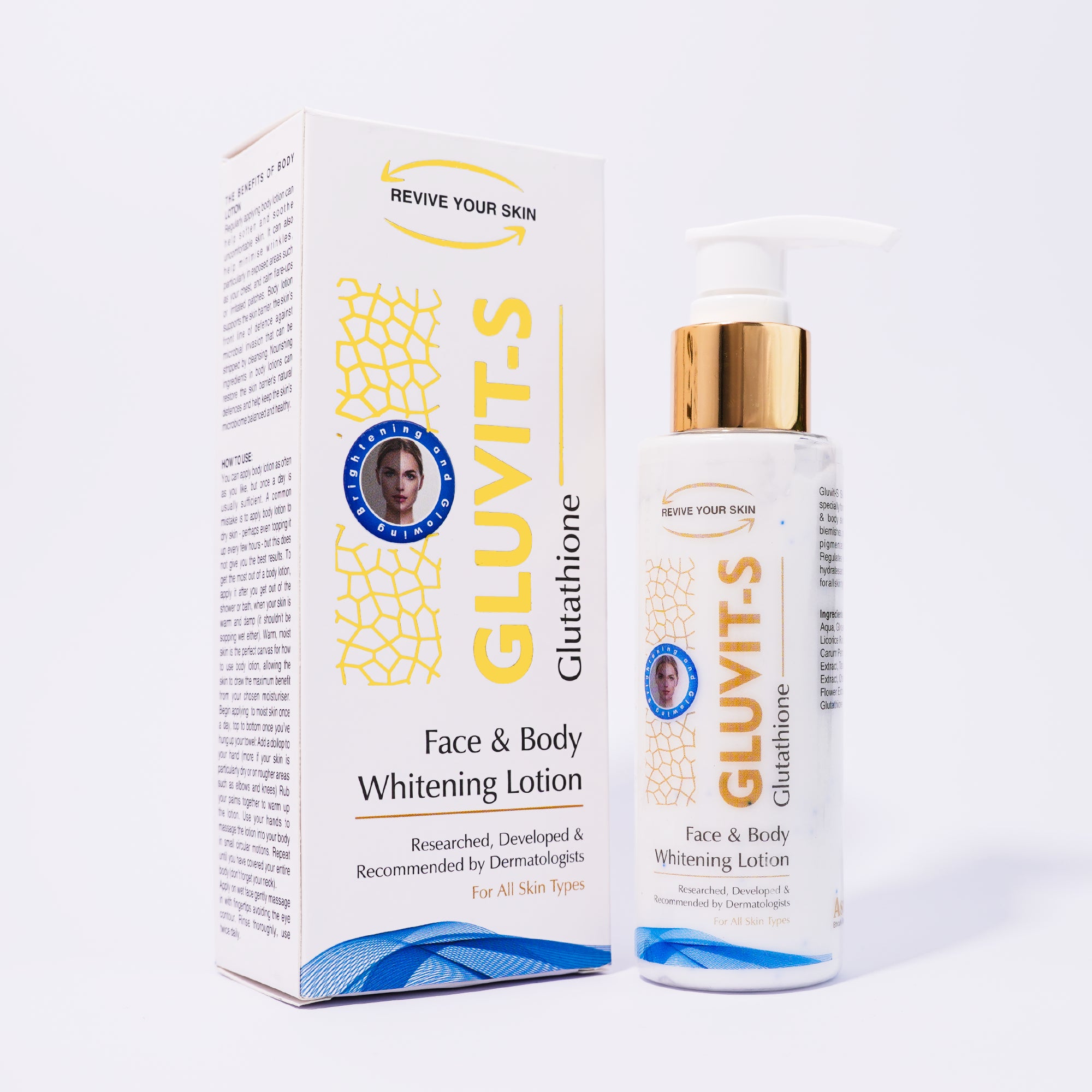 GLUVIT-S Face & Body Whitening Lotion: For Brighter, Smoother Skin