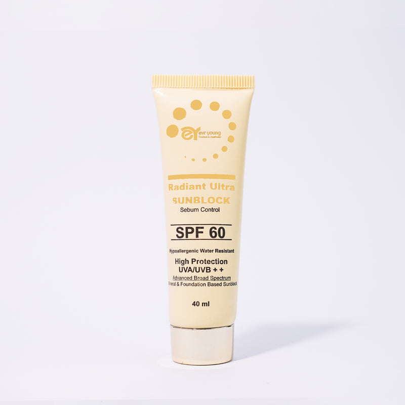 Radiant Ultra Sunblock: Lightweight SPF 60 Sunscreen for Oily Skin ...